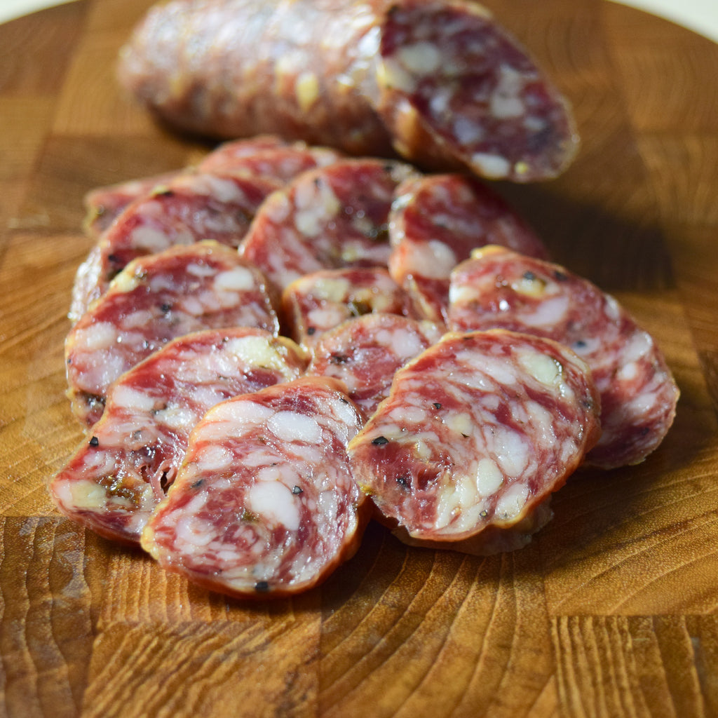 Poblano Salame | Saxelby Artisan Cheese | Saxelby Cheese